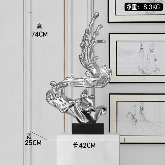 Tidal Waves Art Sculpture – Decorfaure